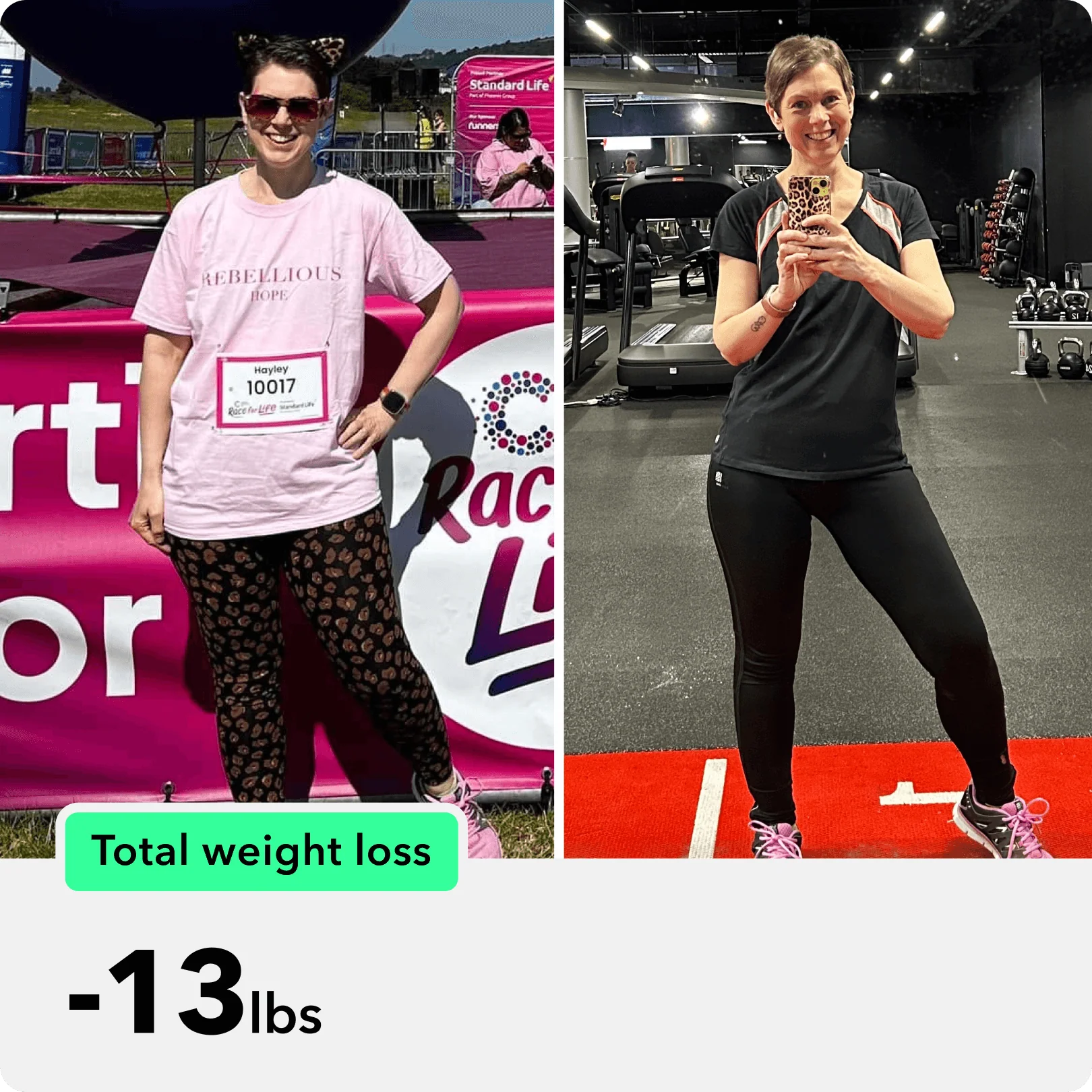 How Hayley lost 13 lbs with Team RH!
