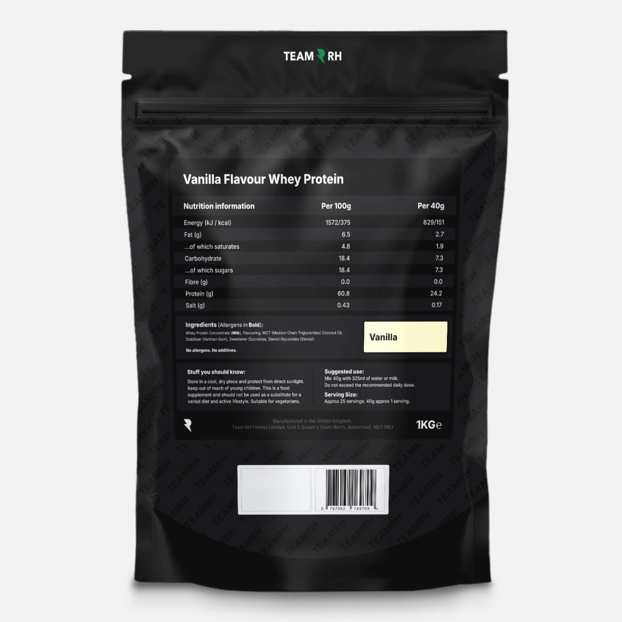 Vanilla Protein Powder by Team RH